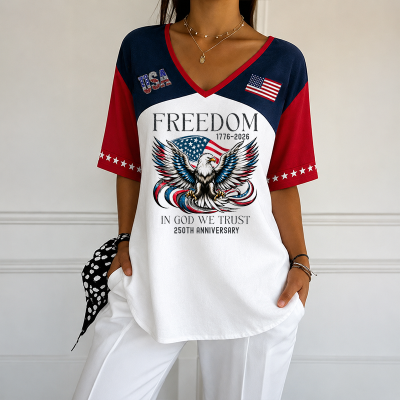 Women's U.S. Founding 250th Anniversary Commemorative Casual Top