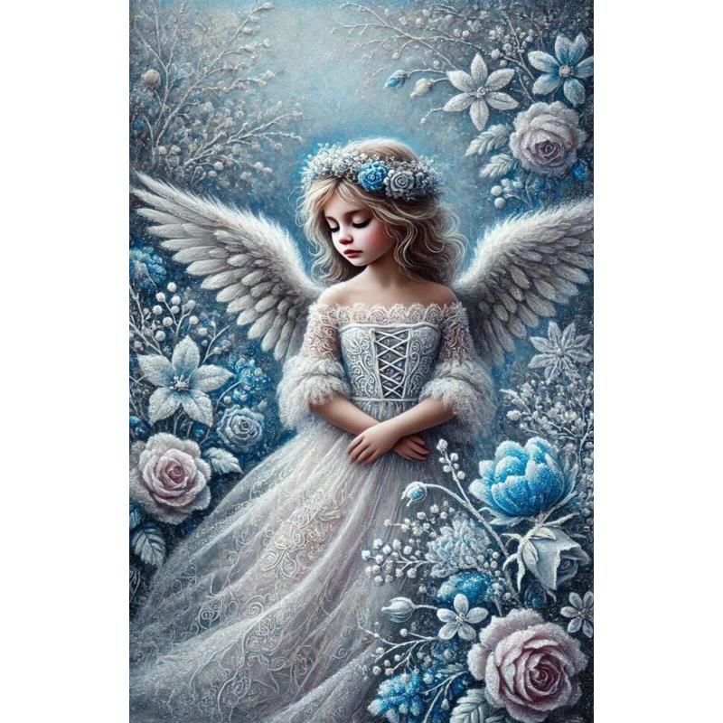 Diamondpaintings24 Collaboration |Winter Snow Angel– Partial Fairy Dust ...