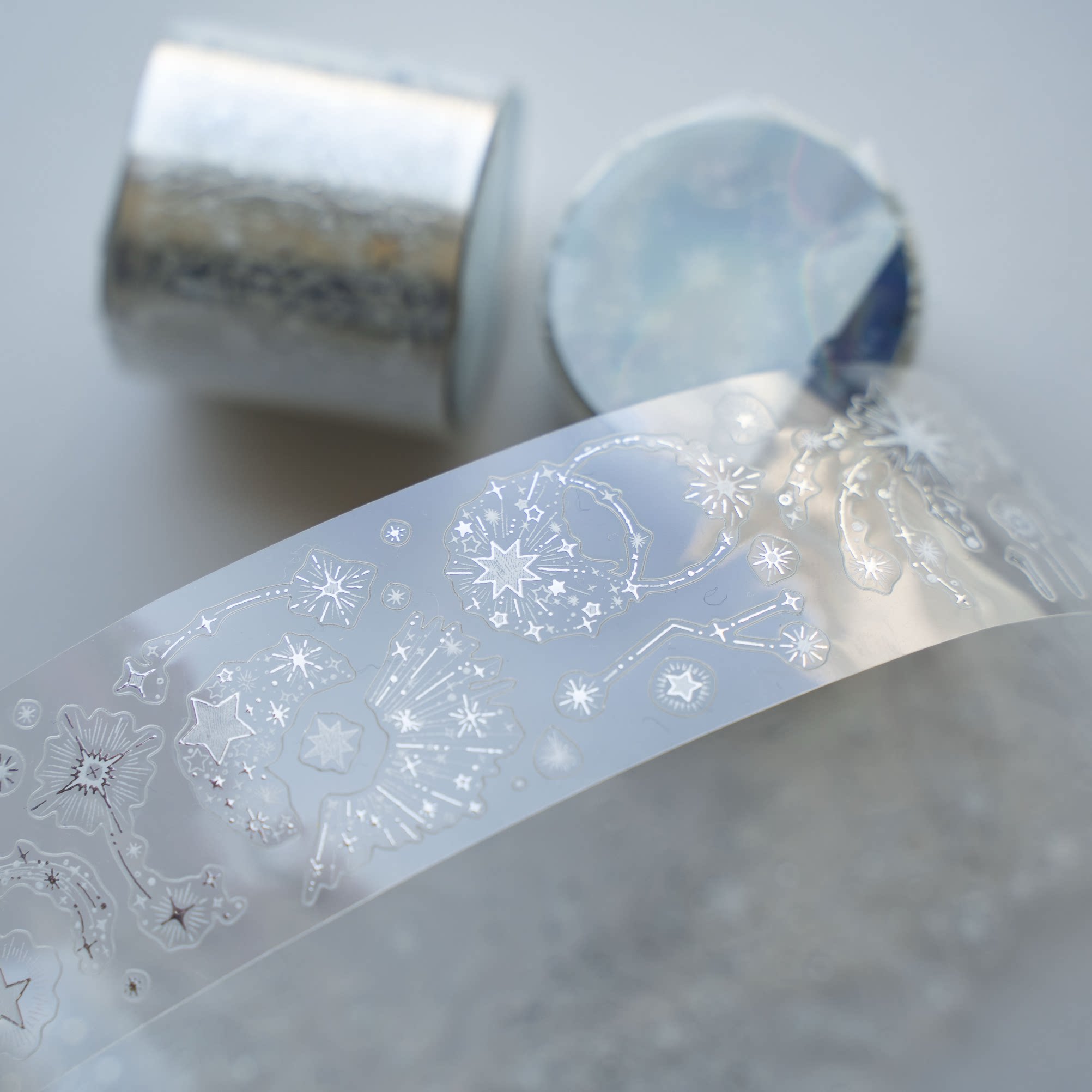 Milk Soufflé Starry PET Tape - 35mm Celestial Constellation Stickers