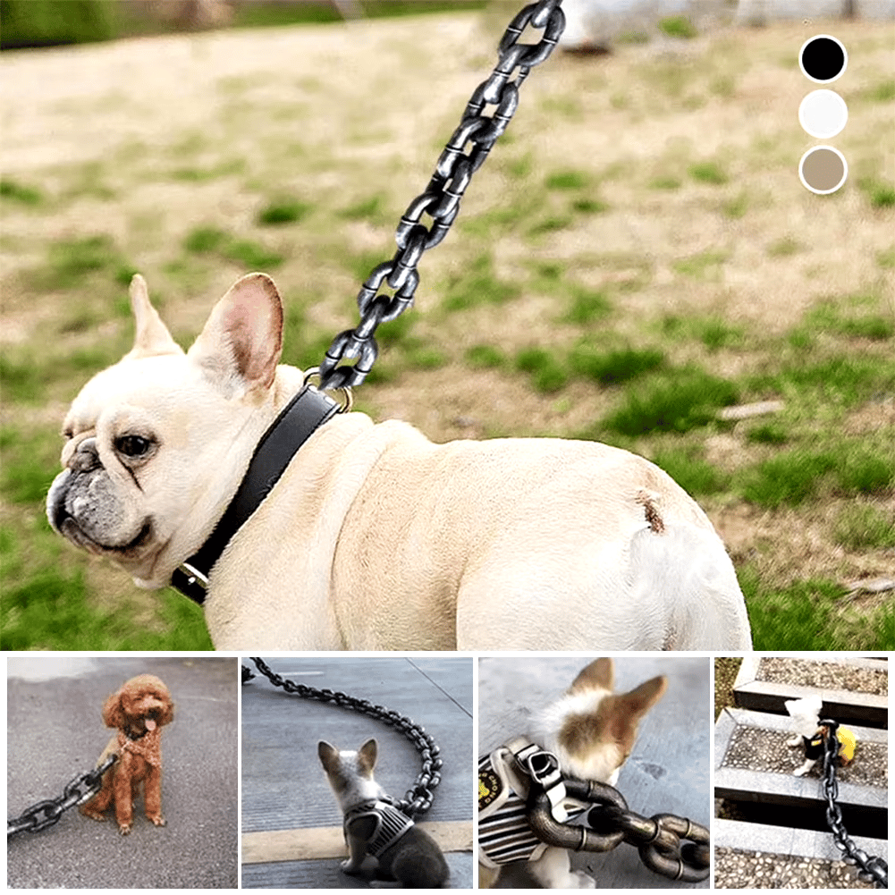 🐾 Funny Dog Leash - Life-Like Iron Chain Design for Large, Medium, and ...
