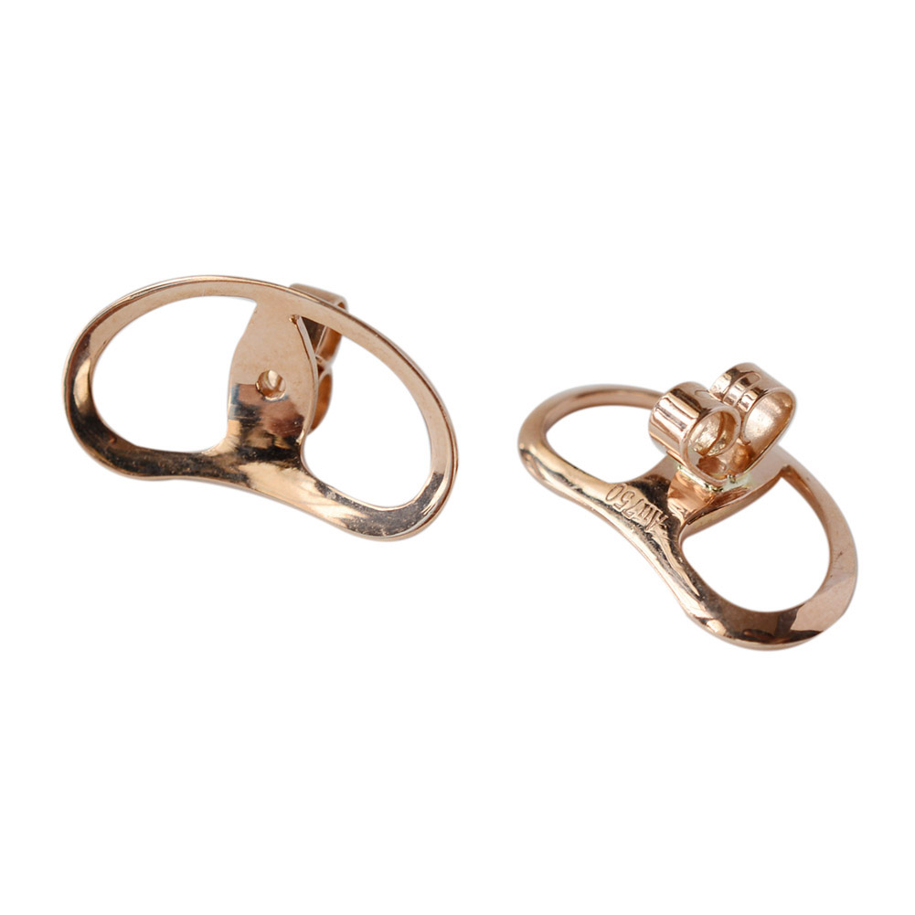18k Gold Earring Backs for Drop Earrings