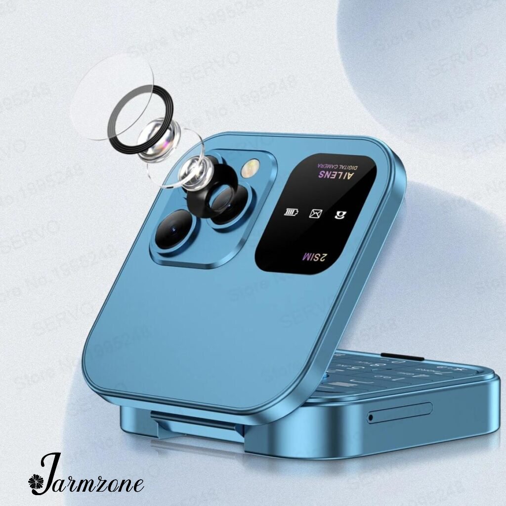 i16pro Folding Phone, Dual SIM Mini Foldable Flip Phone With Keypad.