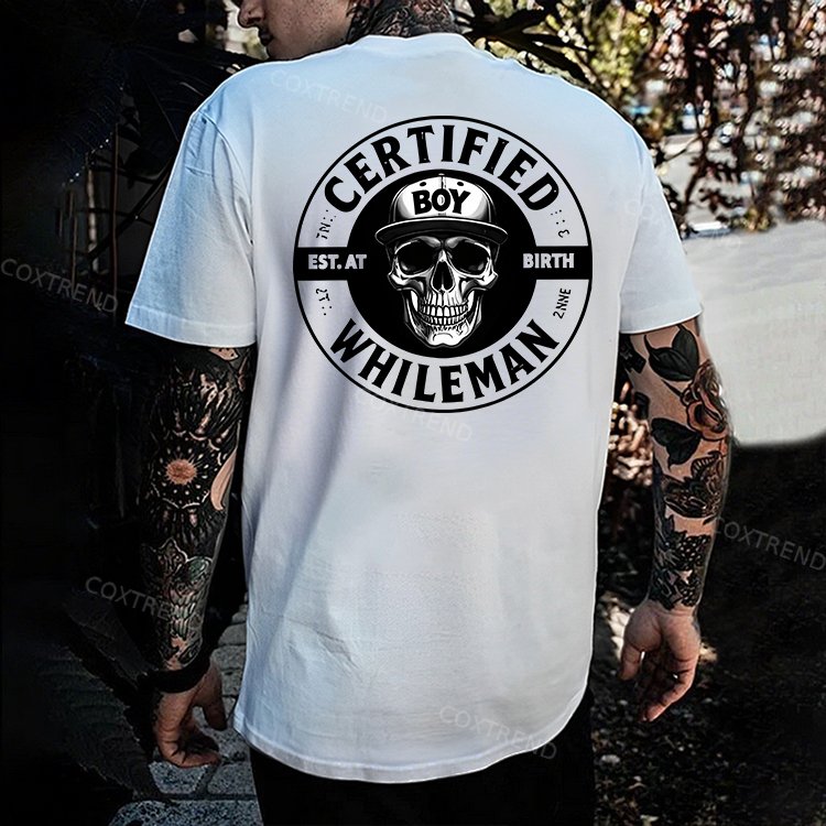 Certified Whiteman, Est. At Birth Printed Men's T-shirt