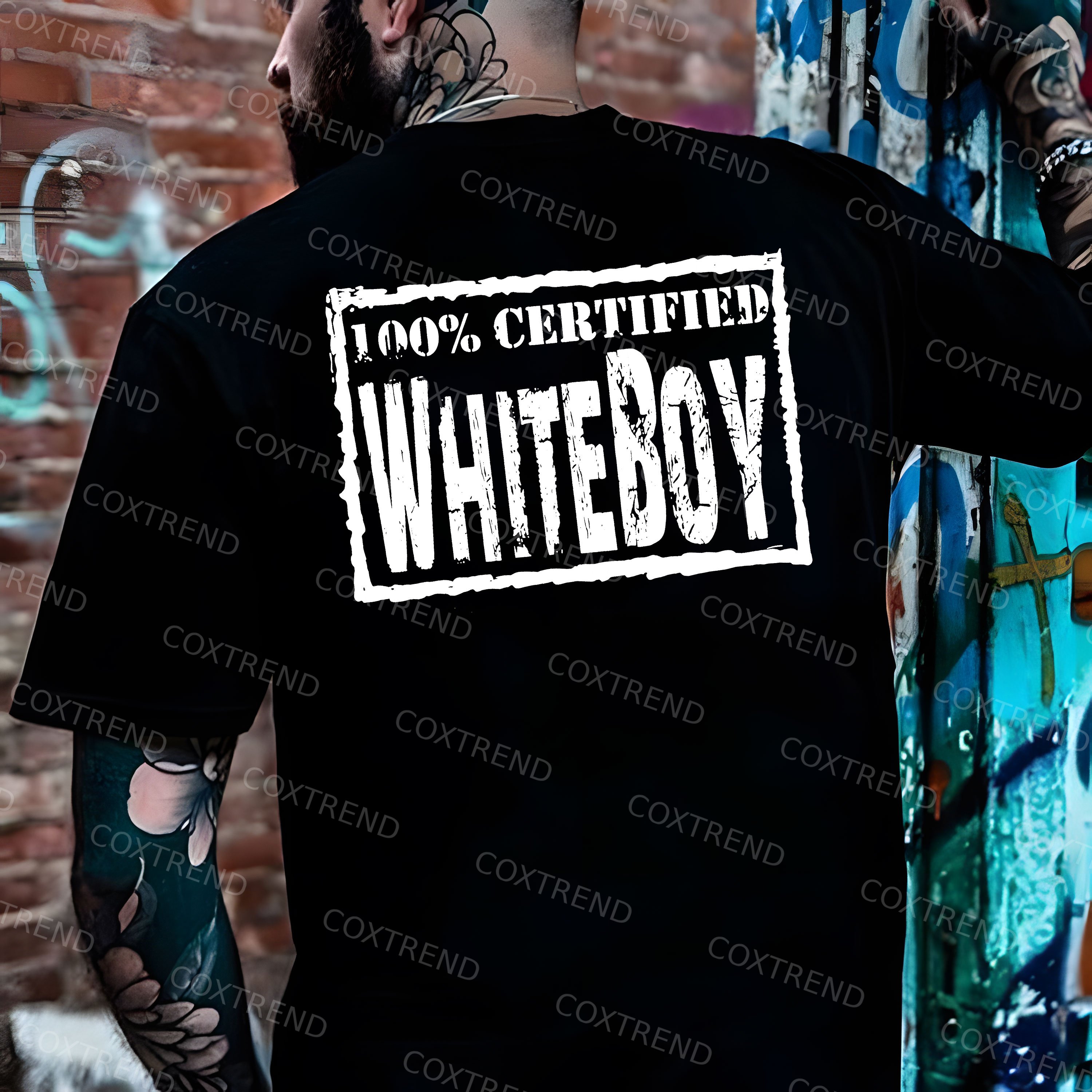 100% Certified White Boy Printed Men's T-Shirt